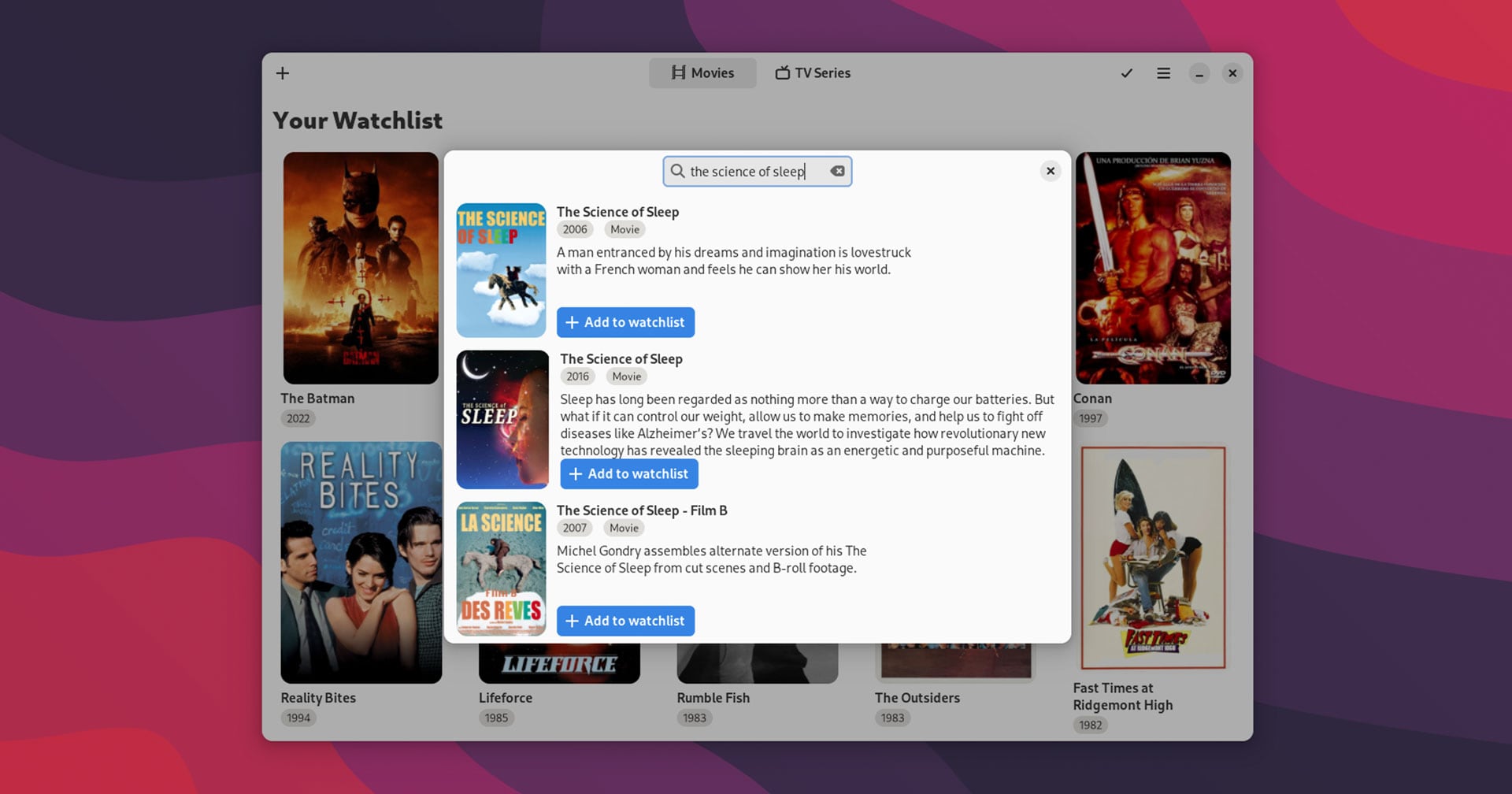A Linux App to Track Movies & TV Shows You Want to Watch - OMG! Linux