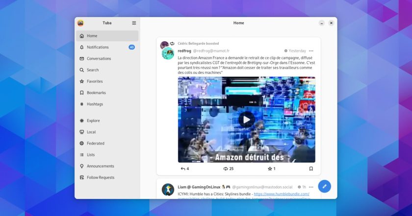 Linux Mastodon App Tuba Gets New Features, Updates UI - OMG! Linux