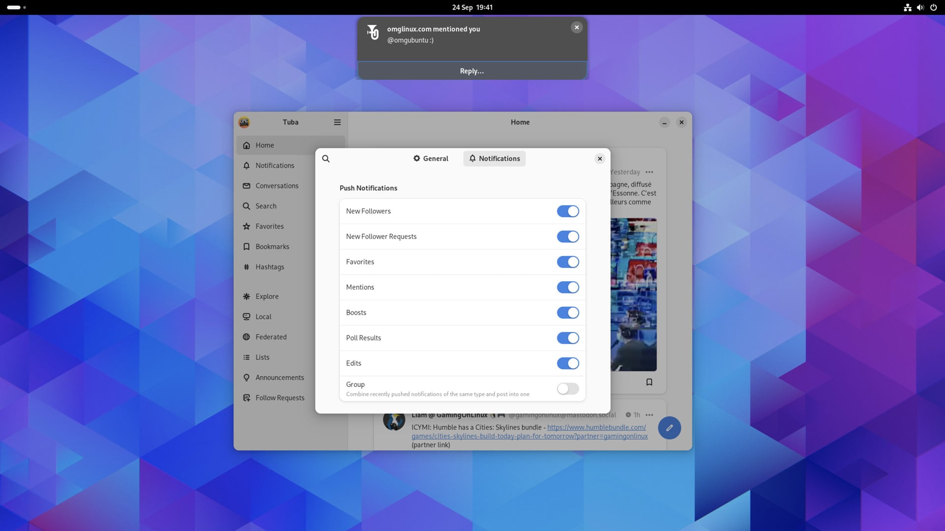 Linux Mastodon App Tuba Gets New Features, Updates UI - OMG! Linux